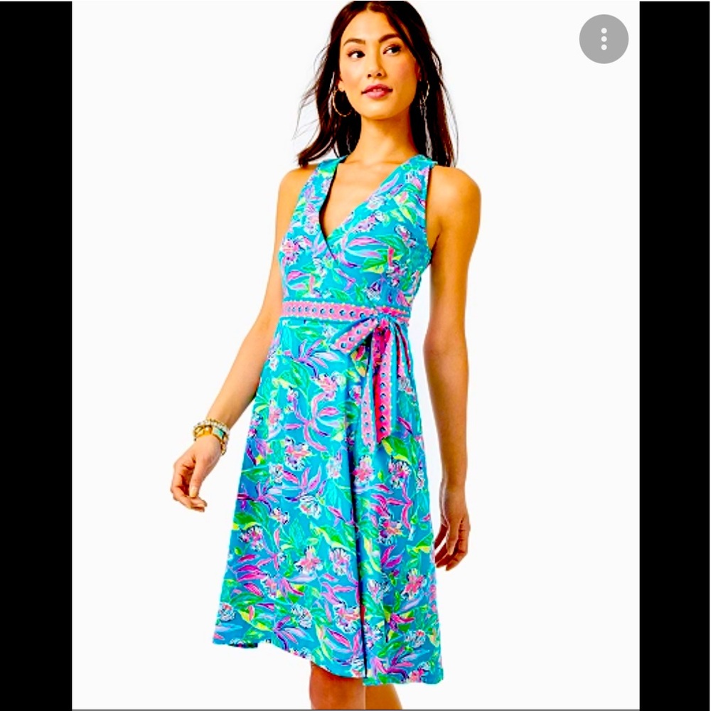 Lilly Pulitzer Clancie Wrap Dress Size Small - Gem